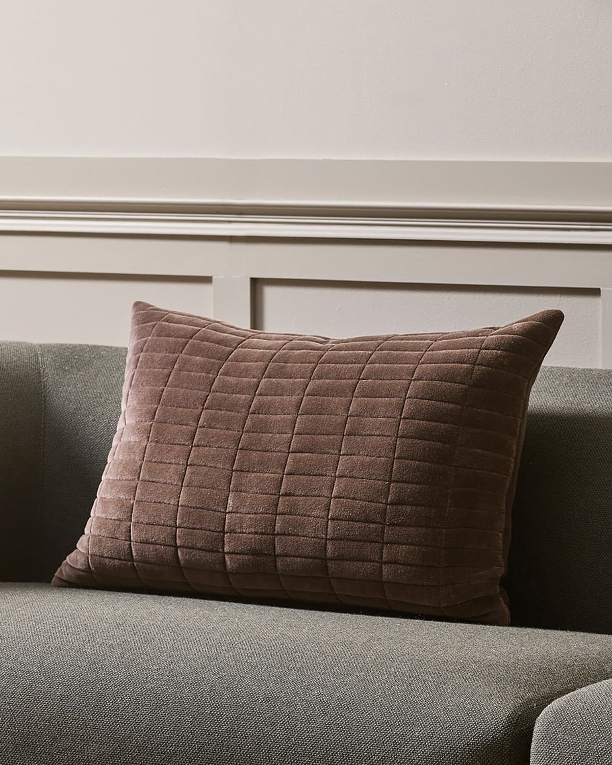 Chocolate Turner Velvet Cushion Cushion - rectangular 40x60cm– Ink ...