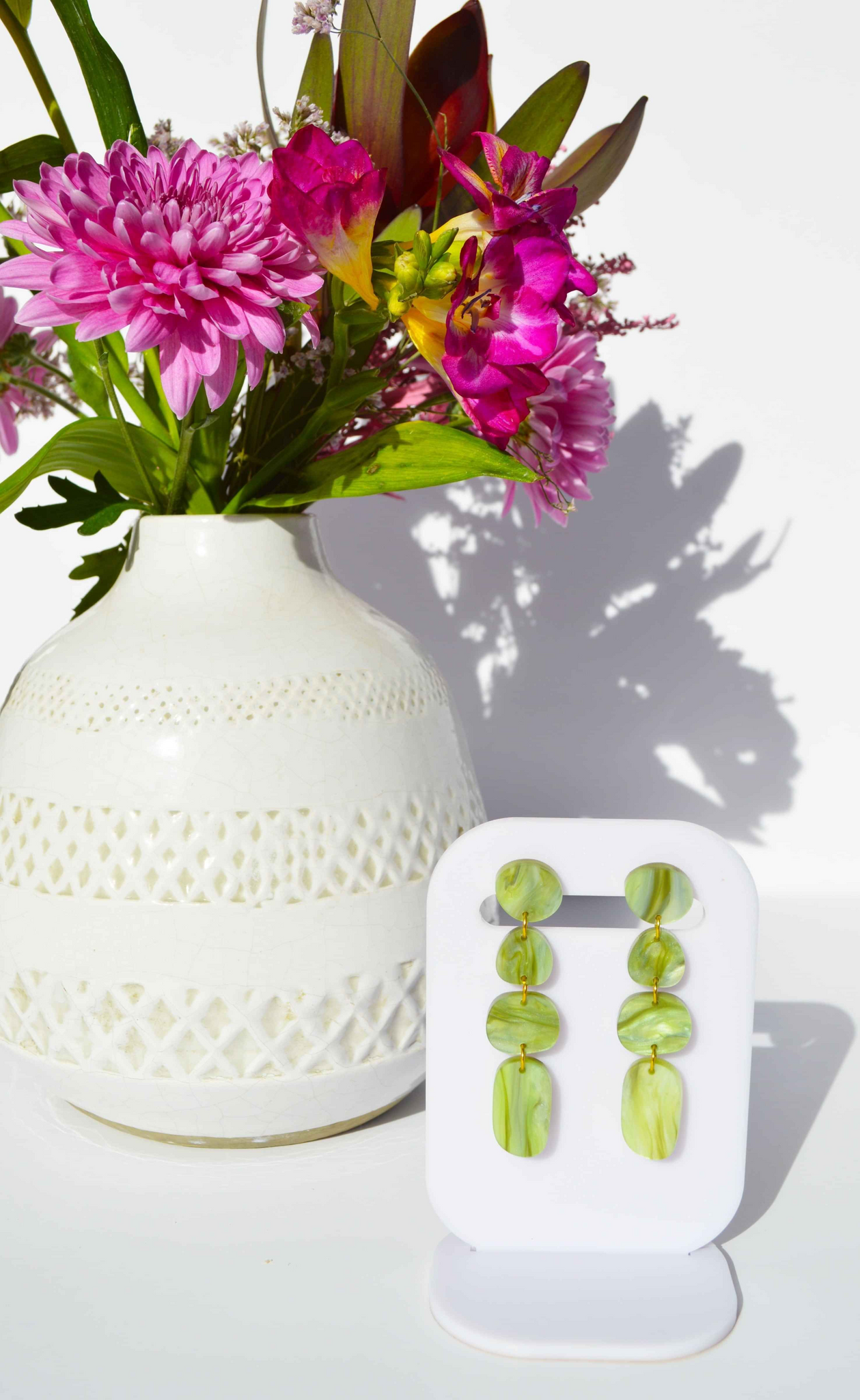 Juno Earrings - Sage | Hagen + Co | NZ Designer– Ink & Brayer