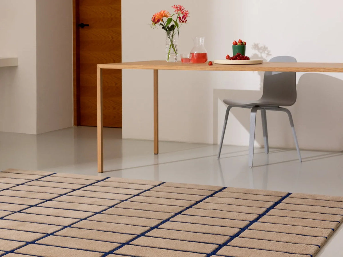 Marimekko Tiiliskivi Blue Designer Floor Rug | Free Shipping NZ– Ink ...