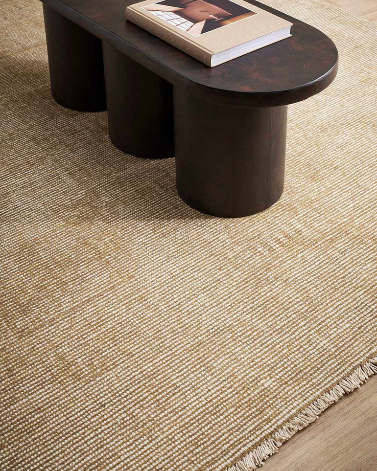 Baya Corbett Floor Rug - Honey | 100% NZ Wool– Ink & Brayer New Zealand