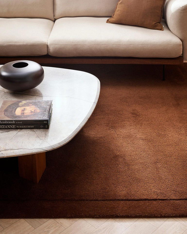 Baya Norfolk Floor Rug - Chocolate Brown Premium NZ Wool– Ink & Brayer ...