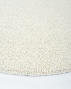 Round Floor Natural White Floor Rug | Boucle Style Baya Boucle– Ink ...