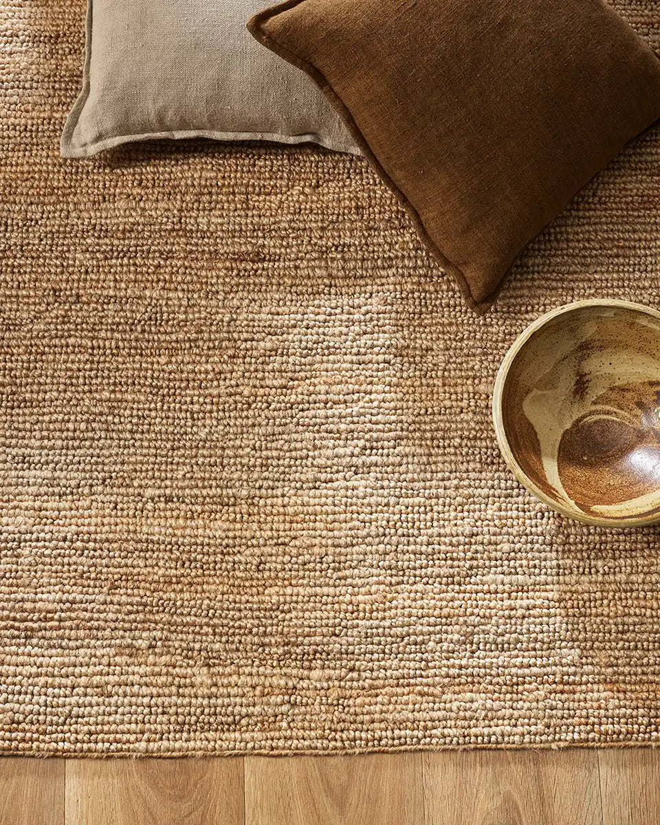 Baya Papeete Floor Rug - Natural | 100% Jute– Ink & Brayer New Zealand