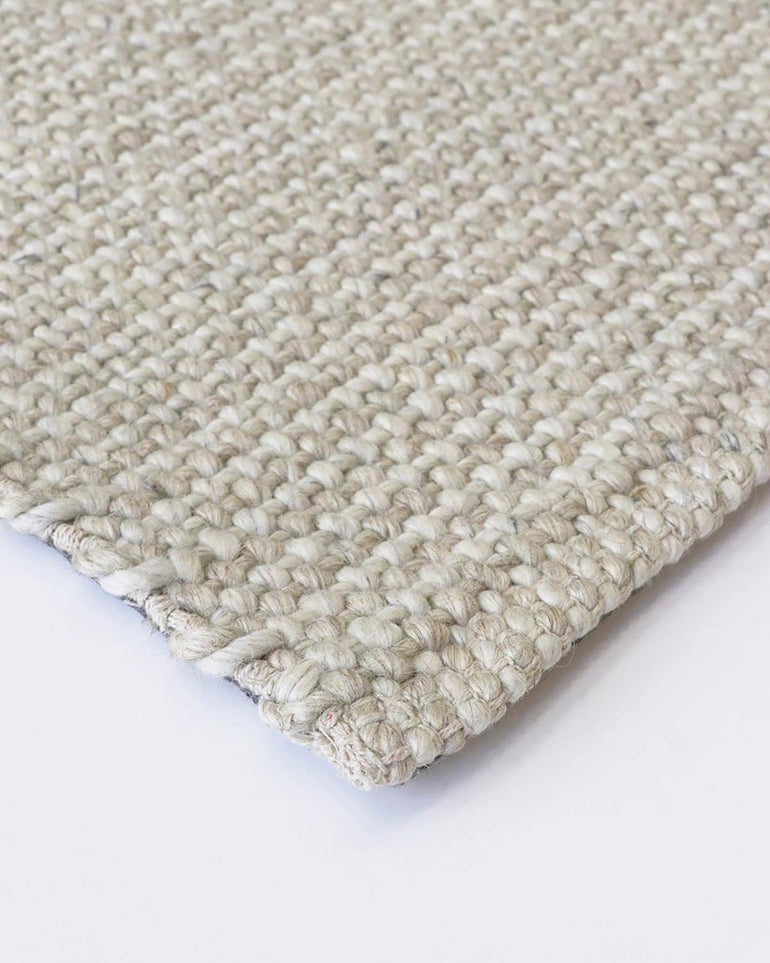 Baya Kansas Handwoven Textured Rug - Oat/Natural– Ink & Brayer New Zealand