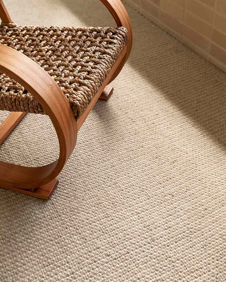 Baya Kansas Handwoven Textured Rug - Oat/Natural– Ink & Brayer New Zealand