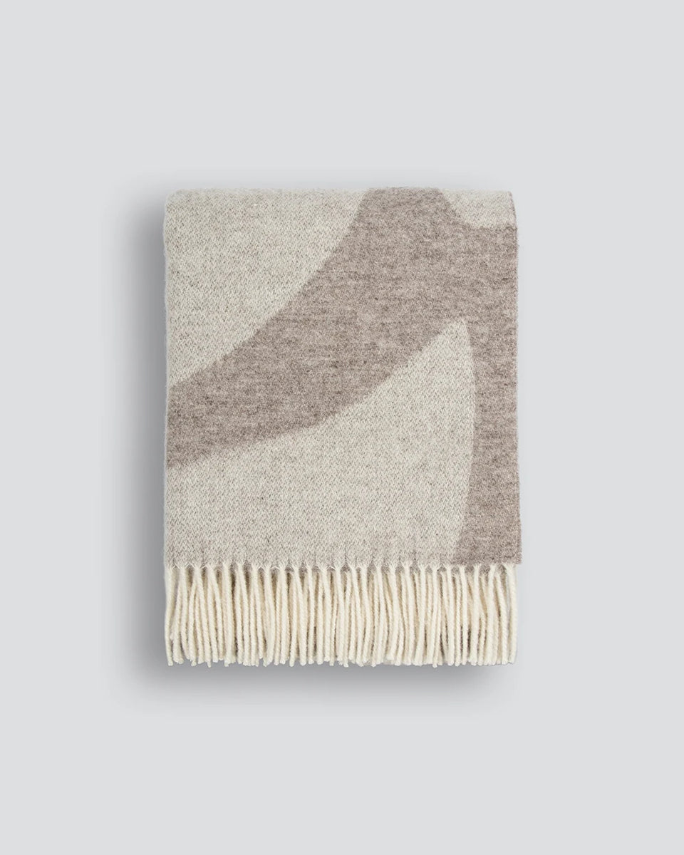 Baya Glenburn Throw Blanket - Fawn | 100% NZ Wool | Made in NZ– Ink ...