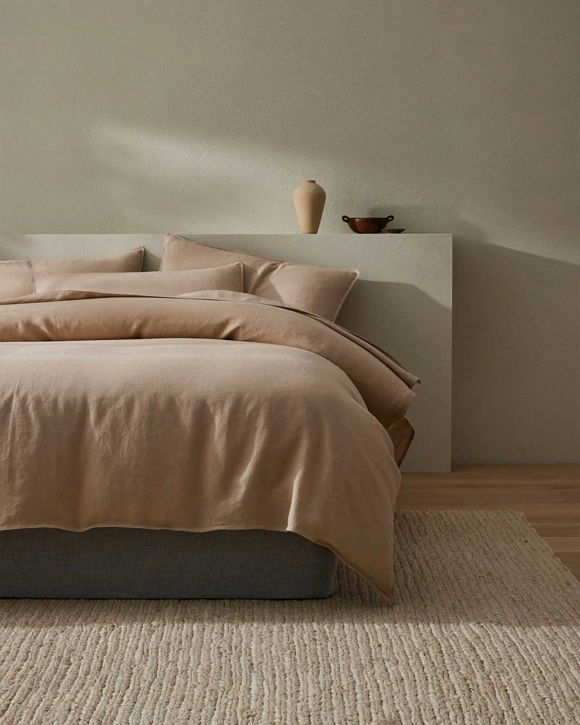 Ravello Linen Quilt Cover - Shell | Weave Home Bed Linen– Ink & Brayer ...