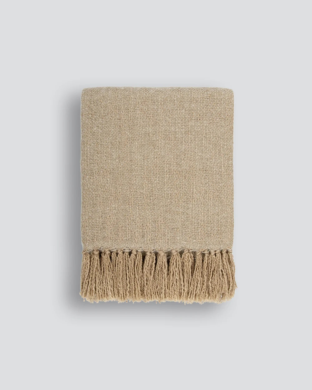 Baya Richmond Throw - Putty | Acrylic/Wool Blend– Ink & Brayer New Zealand