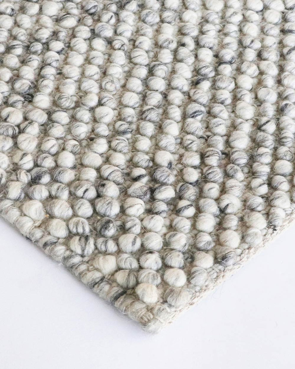 Baya Roxburgh Handwoven Loop Pile Rug - Flint Grey– Ink & Brayer