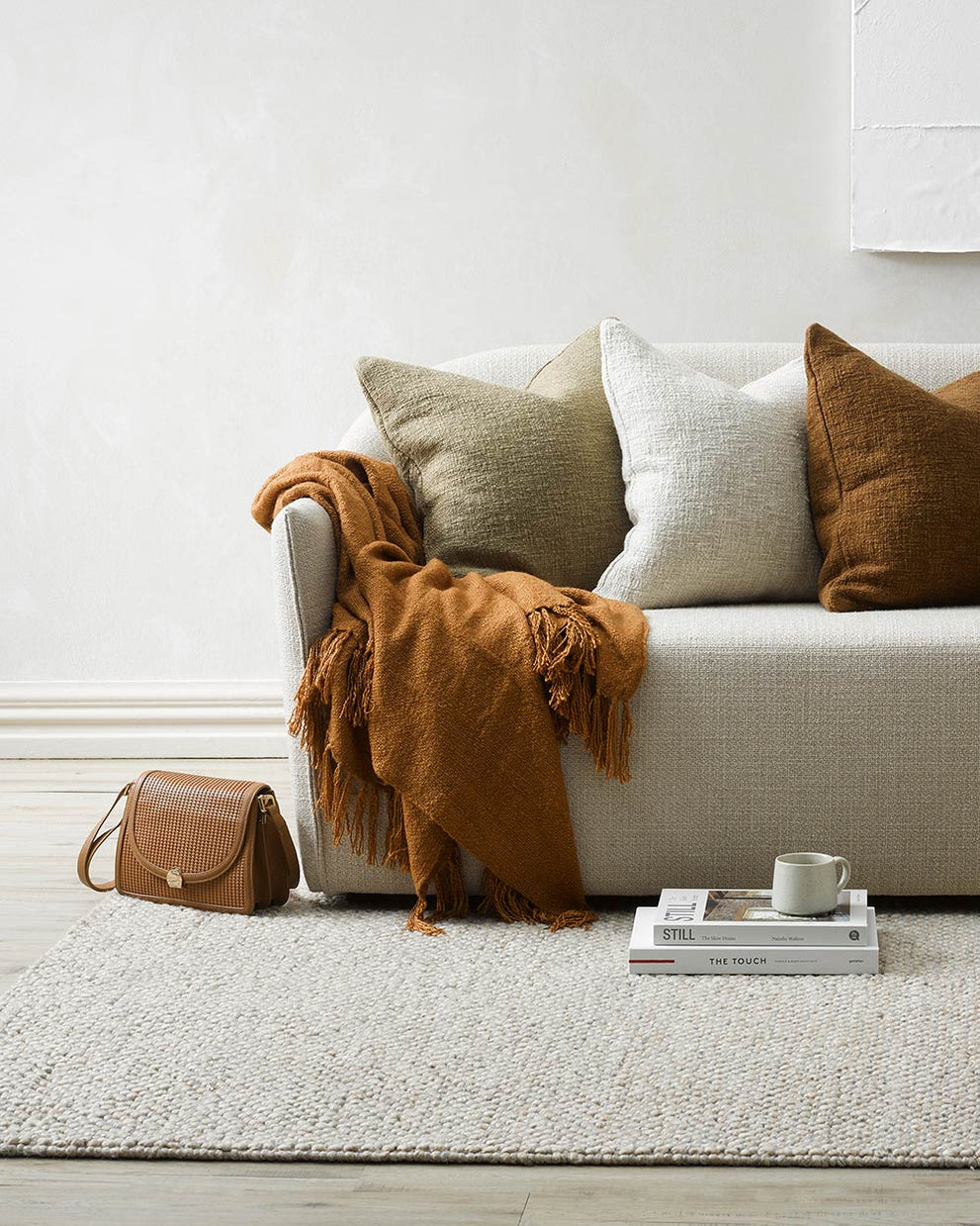 Baya Roxburgh Handwoven Loop Pile Rug - Parchment– Ink & Brayer New Zealand